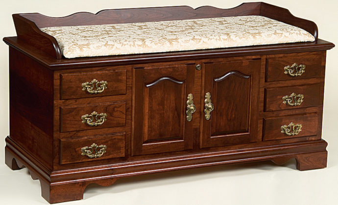 Storage Chest Bench | Free Shipping | Amish Handcrafted