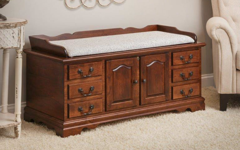 Storage Chest Bench | Free Shipping | Amish Handcrafted